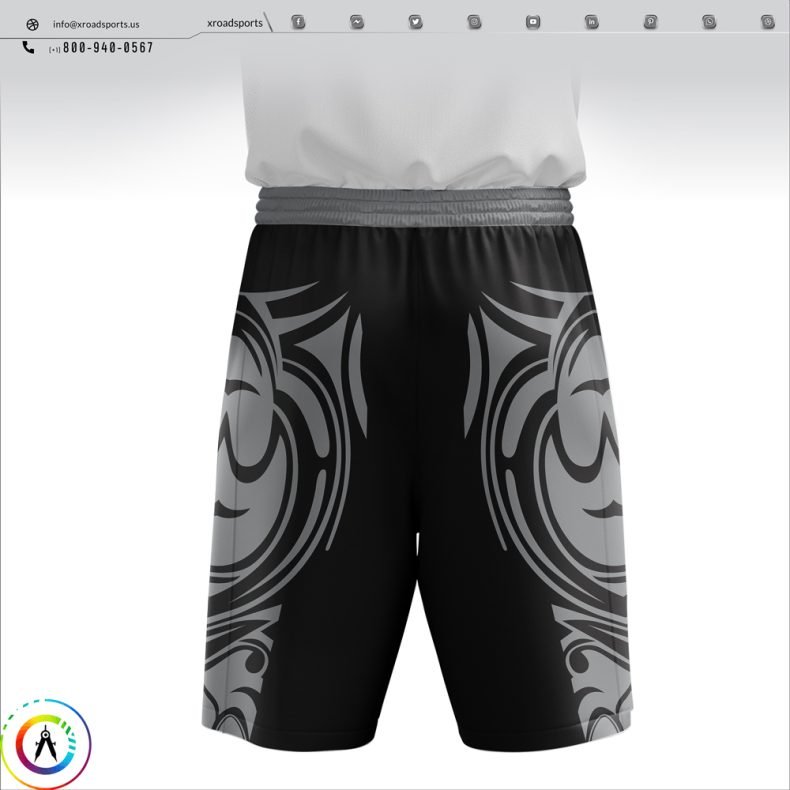 Custom xLite Reversible Basketball Sublimate Black Aotearoa Shorts ...